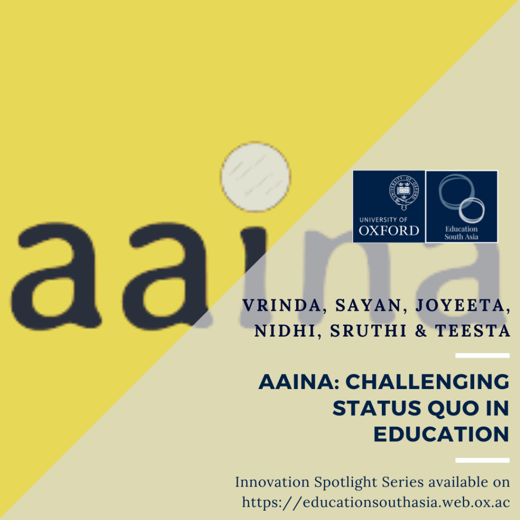 Innovation Spotlight Series – Spotlight 1: Aaina – Challenging status ...